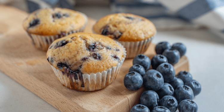 Muffins aux Myrtilles Bio